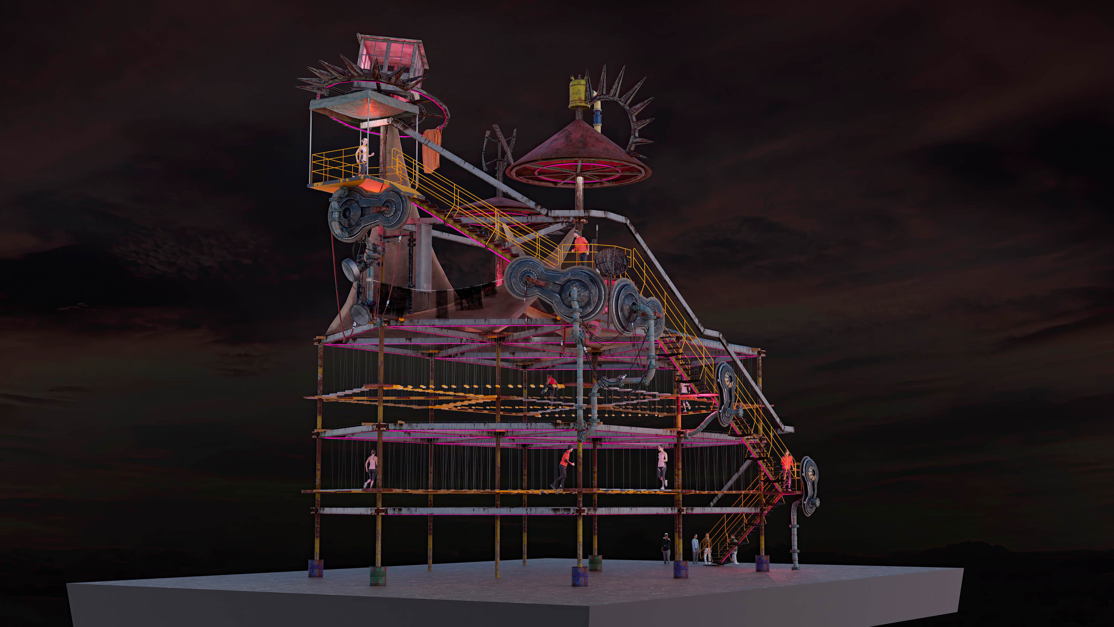 POST APOCALYPTIC ADVENTURE PARK - DAVID THEMING WORKS - ENG