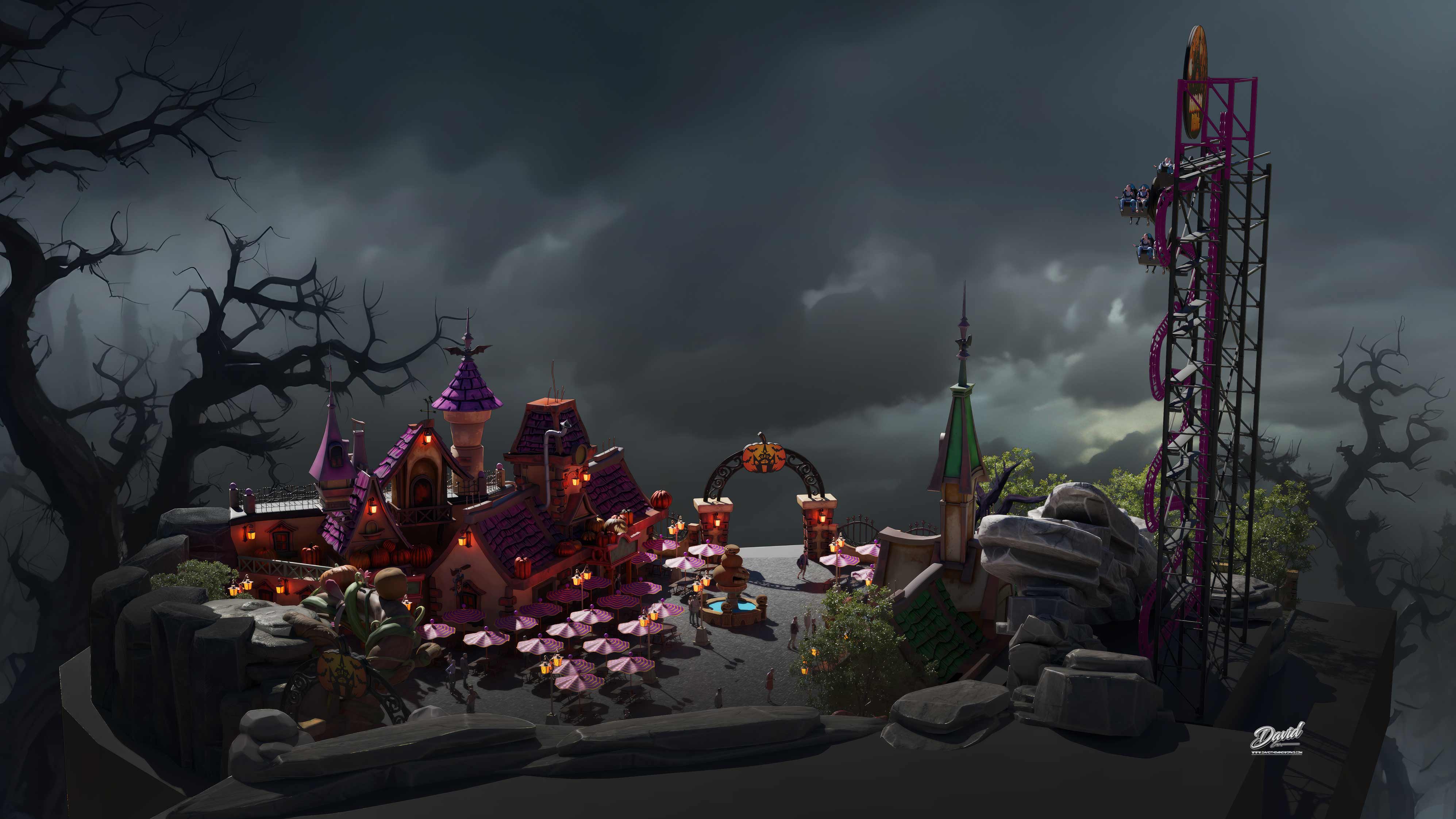 Halloween Family Theme Park Experience - DAVID THEMING WORKS - ENG