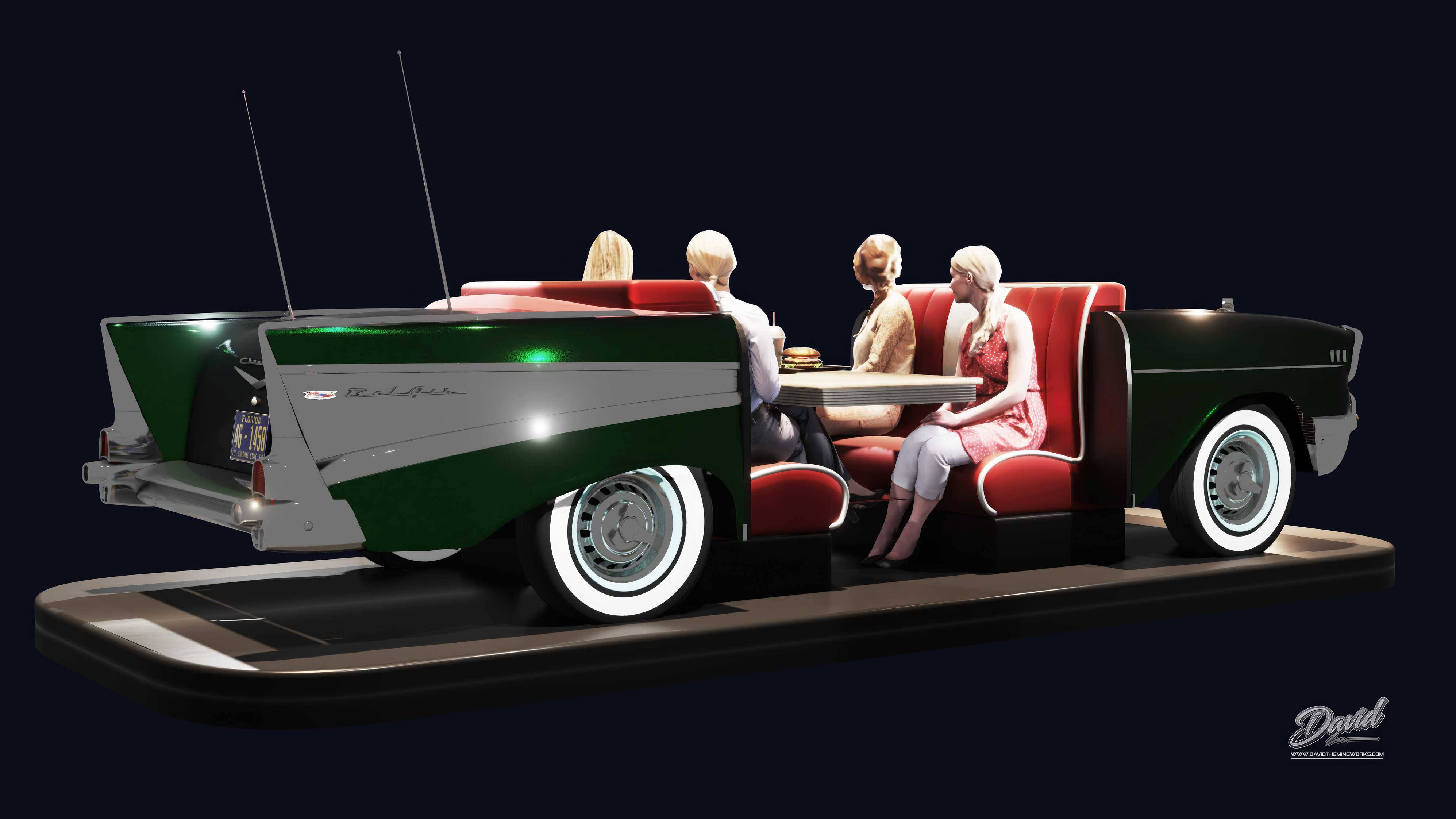 AMERICAN DINER RESTAURANT - DAVID THEMING WORKS - ENG