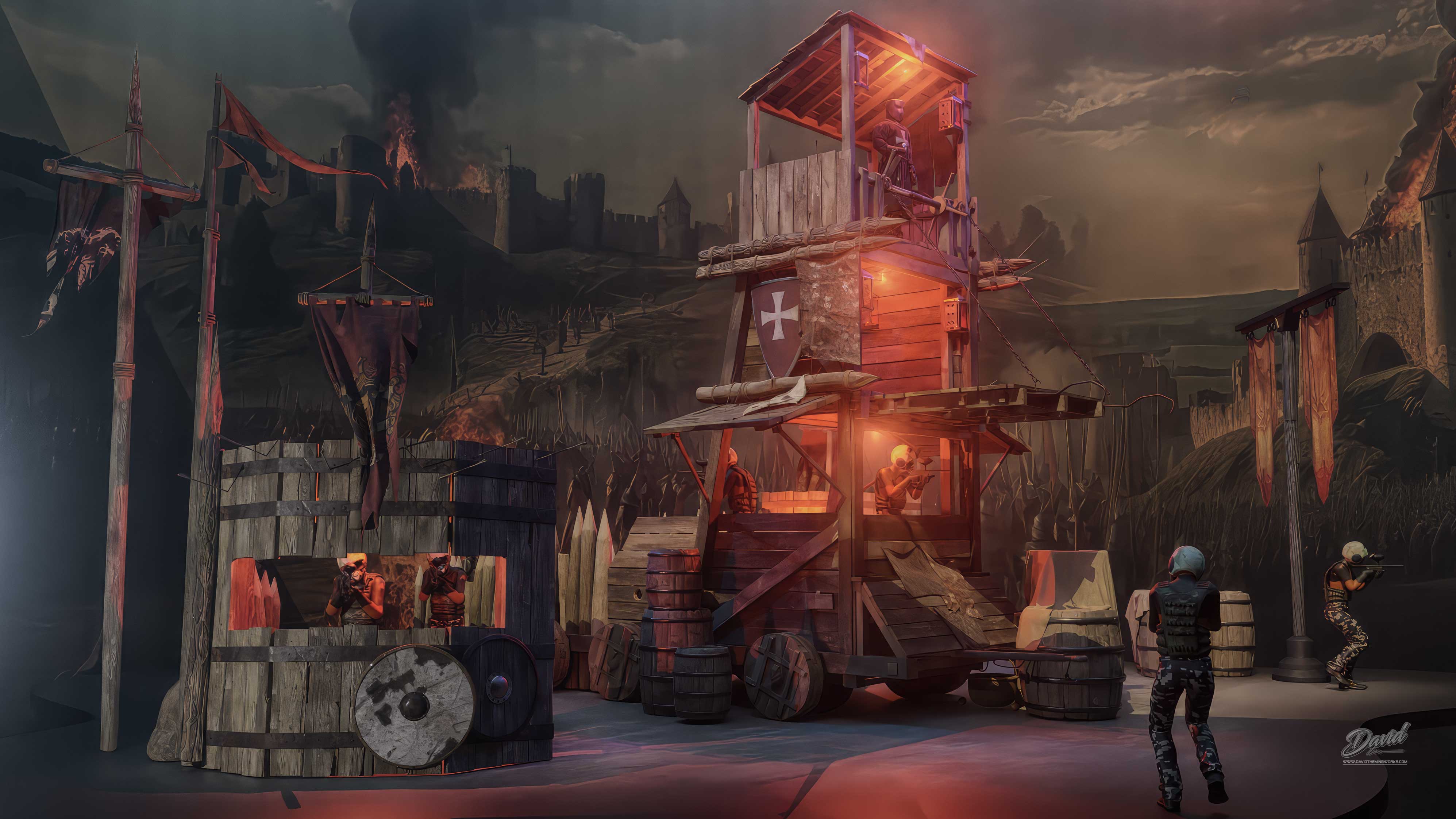 MEDIEVAL PAINTBALL PARK - DAVID THEMING WORKS - ENG