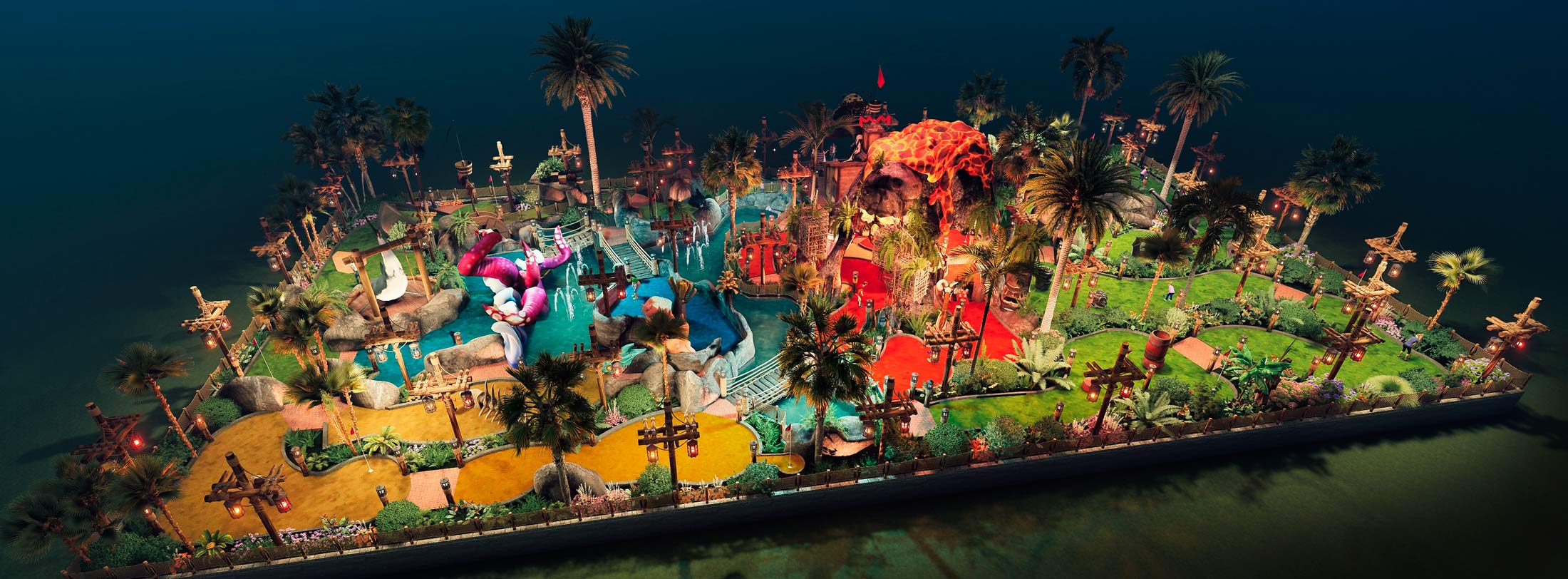 PARQUES TEMÁTICOS DE MINI-GOLF - DAVID THEMING WORKS